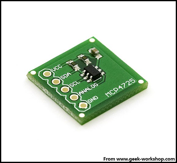 使用Arduino实现MCP4725 DAC功能 - Arduino - 极客工坊 - Powered by Discuz!