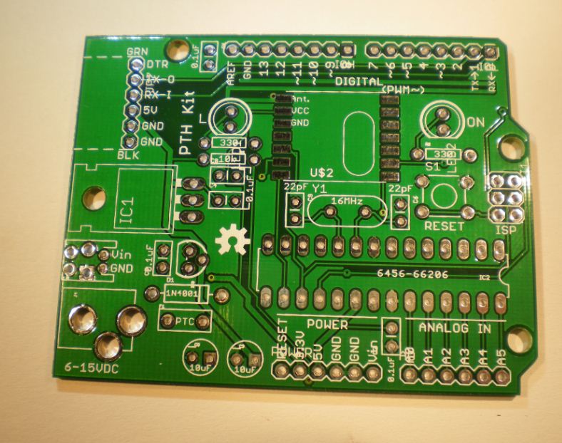 做了一块带Rfm12B无线模块接口的ARDUINO电路板，准备玩玩 - DIY作品展示区 - 极客工坊 - Powered by Discuz!