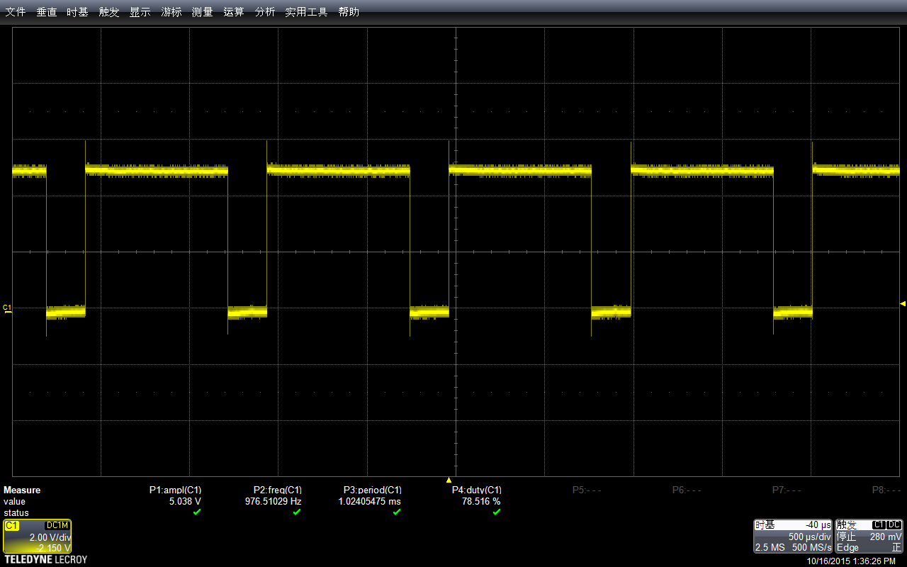 用示波器“看” arduino (3) ----PWM - Arduino - 极客工坊 - Powered by Discuz!